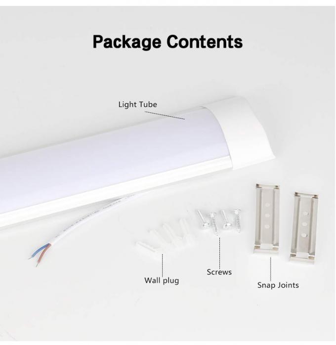 48W Waterproof Led Batten 150cm 6000k 4000k 63Hz Household Led Lights
