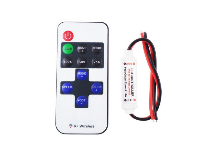 Mini 2A*3 Rf Single Color Remote Controller 20m Remote Control