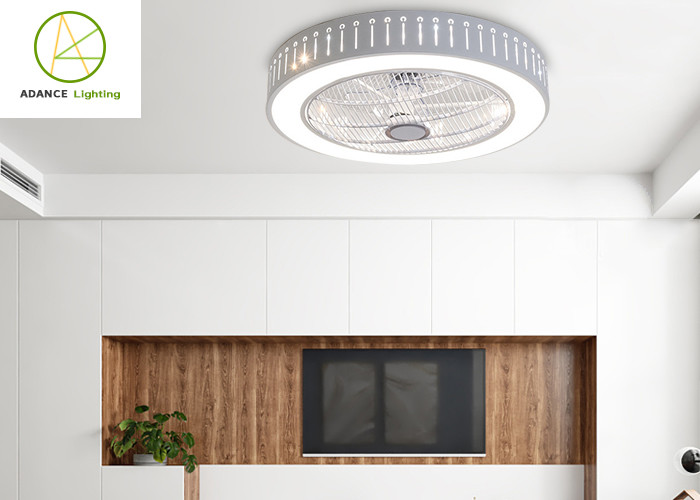 80lm/W Fancy Remote Control Ceiling Fan Light 42W*2 APP Conrtol